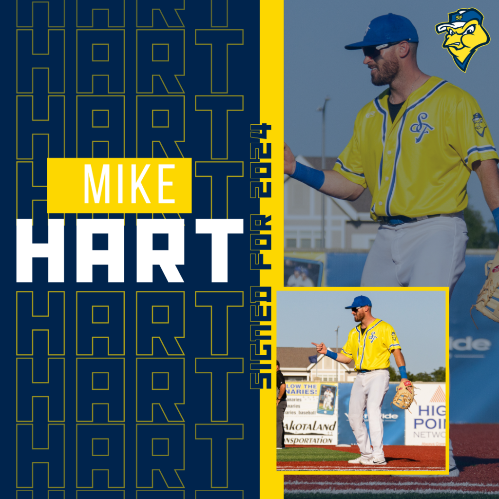 The Canaries Re-Sign Mike Hart - Sioux Falls Canaries