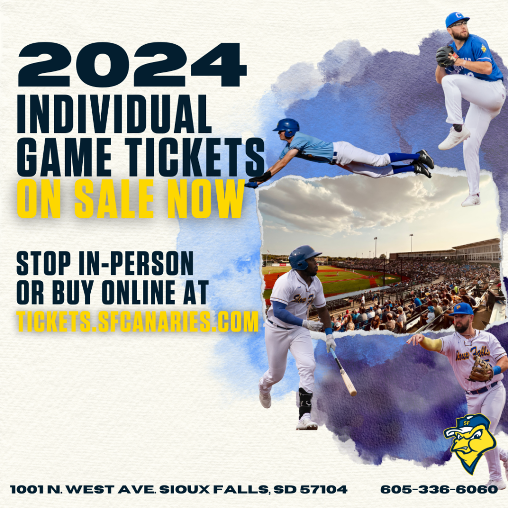 Individual Tickets on Sale Now - Sioux Falls Canaries